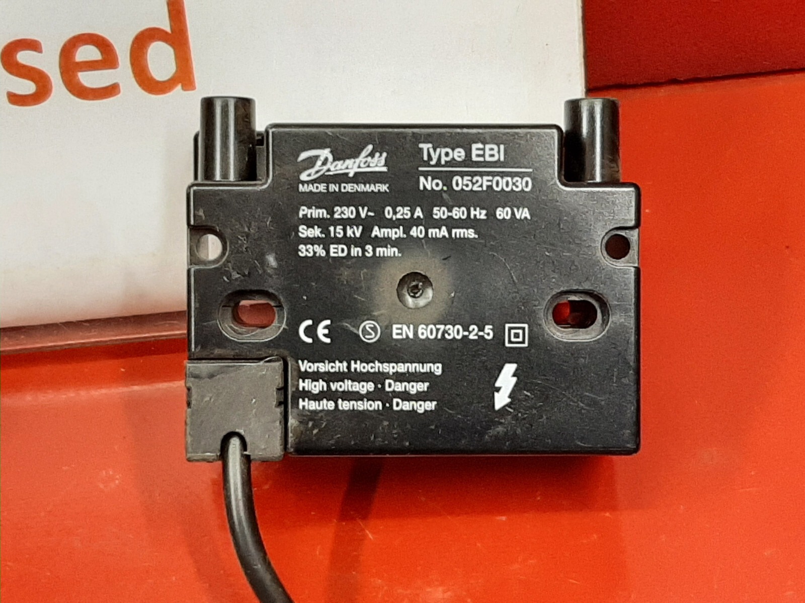 Danfoss EBI Zündtrafo 052F0030 Gebraucht | eBay