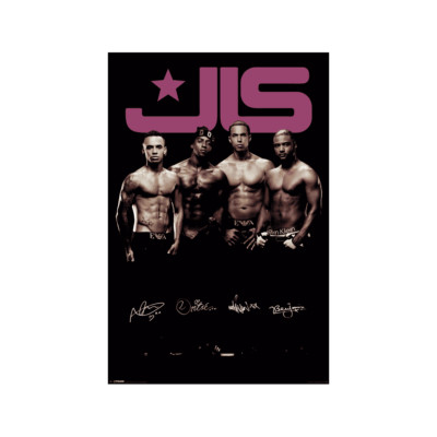 RARE 2012 JLS : Shirtless Signed - Maxi Poster 61cm x 91.5cm sealed | eBay