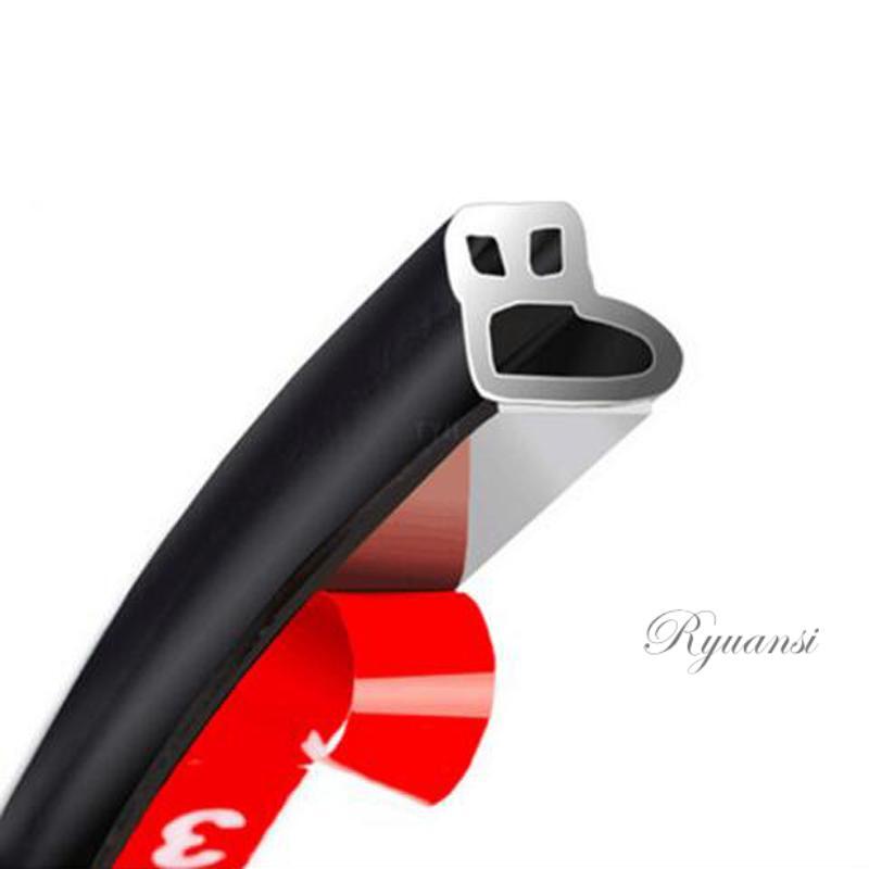 L-Shape Rubber Car Door Seal Strip Hollow Edge Guard Weatherstrip ...
