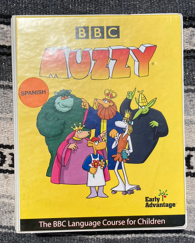 Muzzy~Spanish~BBC Language Course For Children~Early Advantage~VHS, CD ...