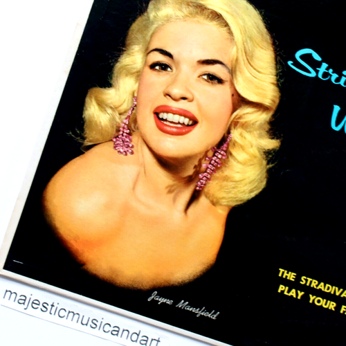BEAUTIFUL ORIGINAL 1958 JAYNE MANSFIELD COVER EVENING VINYL LP ...