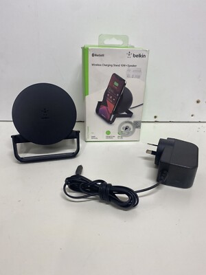 Belkin Wireless Charging Stand + Bluetooth Speaker Box #16 | eBay