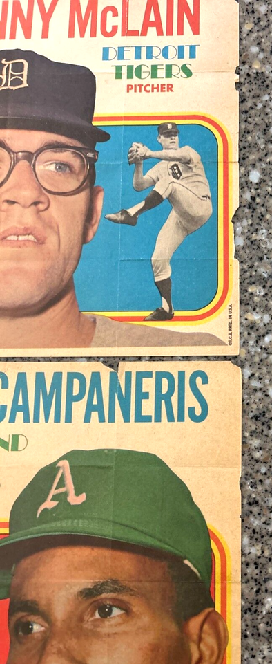 1970 TOPPS BASEBALL COLOR POSTER COMPLETE SET...1 - 24...HOFers ...