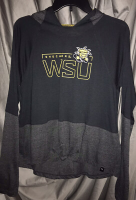Wichita State University Shockers Woman Under Armour Hooded Shirt - M ...