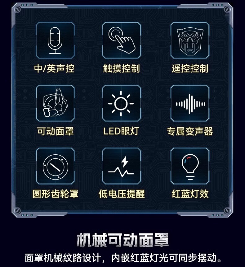 Optimus Prime Helmet Mask Wearable Touch Voice Controlled Transformers ...