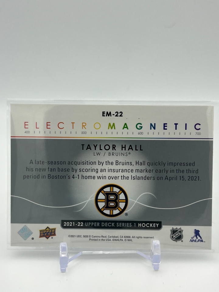 2021-22 Upper Deck Electromagnetic #EM22 Taylor Hall | eBay