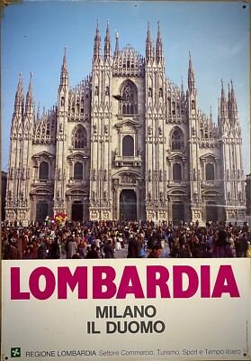 Lombardy- Poster Plastic Coated Original Pubblicitario-Milano-Il Duomo ...