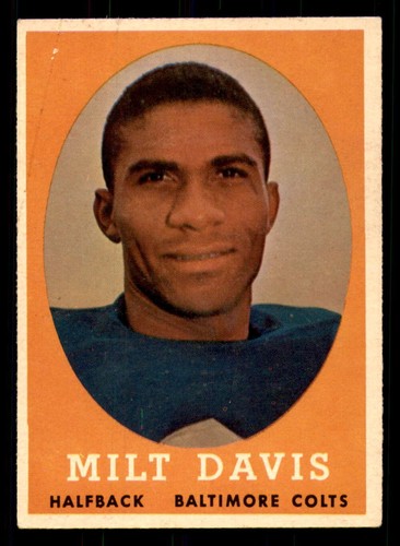 1958 Topps #98 Milt Davis Very Good Colts ID:387458 | eBay