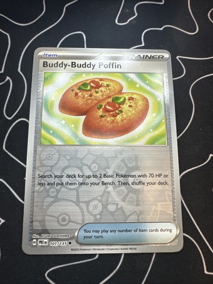 Buddy-Buddy Poffin 101/131 Sv: Prismatic Evolutions Reverse Holo | eBay