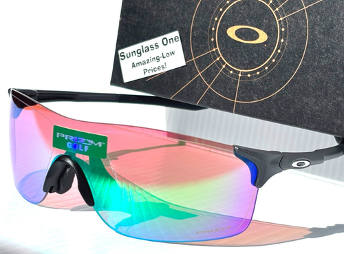 NEW Oakley EVZERO PITCH Matte Steel Grey PRIZM Golf Lens Sunglass 9388 ...