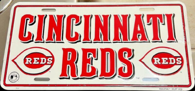 CINCINNATI REDS MLB EMBOSSED METAL NOVELTY LICENSE PLATE TAG | eBay