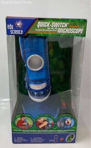Edu Science Blue 300x 600x 900x Quick-Switch Microscope 8+ | eBay