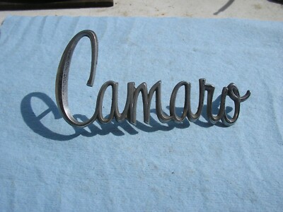 CHEVY " CAMARO" EMBLEM BADGE SCRIPT TRIM NAME PLATE CHEVROLET 3974594 ...