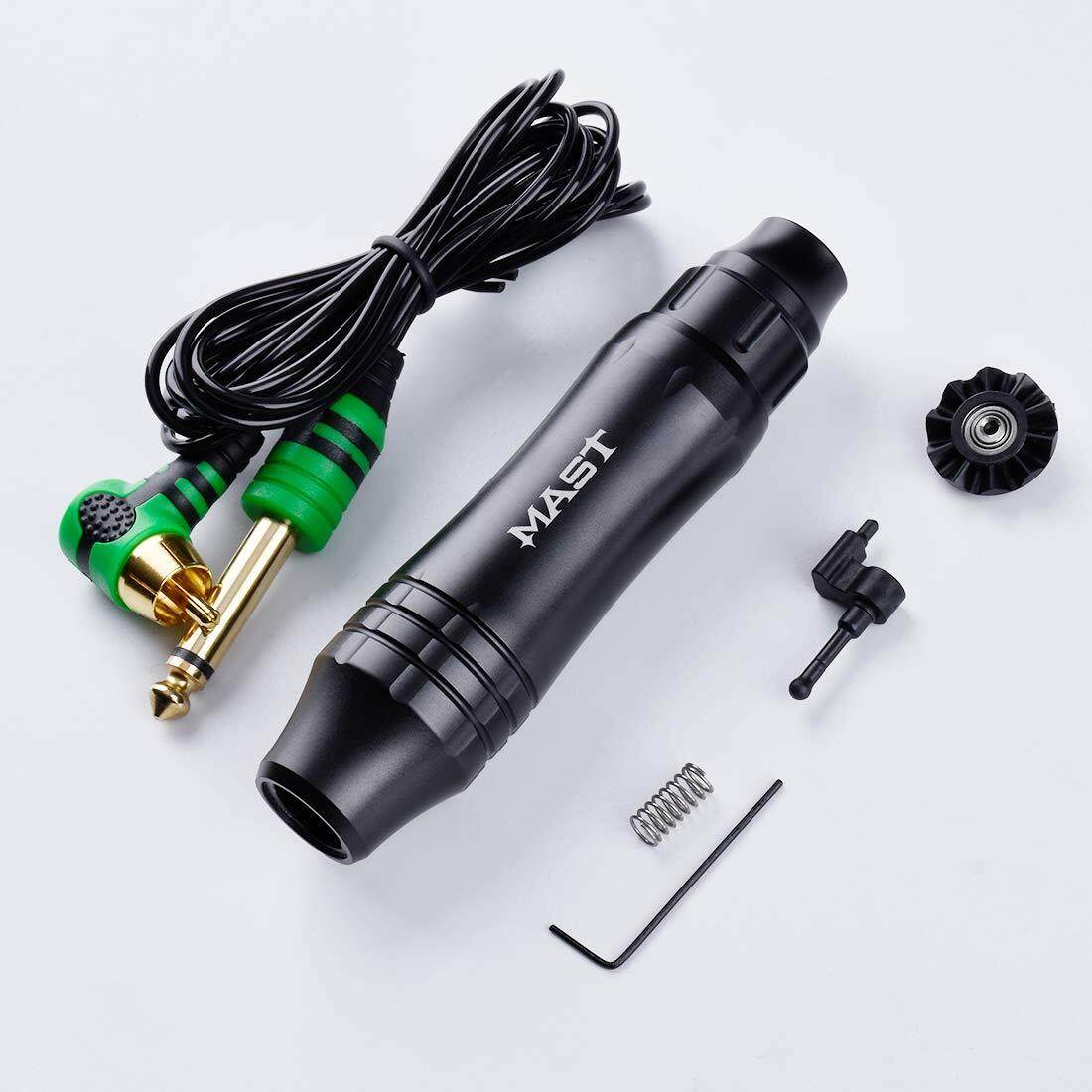 NEW Mast Solo Rotary Tattoo Pen RCA Interface Machine Kit For tattoo ...