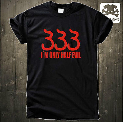 333 I´M ONLY HALF EVIL | 666 DEVIL | HALB BÖSE METAL GOTHIC GRUFTI FUN ...