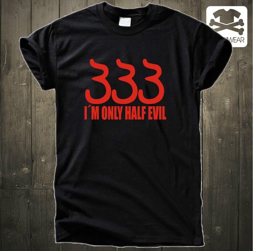333 I´M ONLY HALF EVIL | 666 DEVIL | HALB BÖSE METAL GOTHIC GRUFTI FUN ...