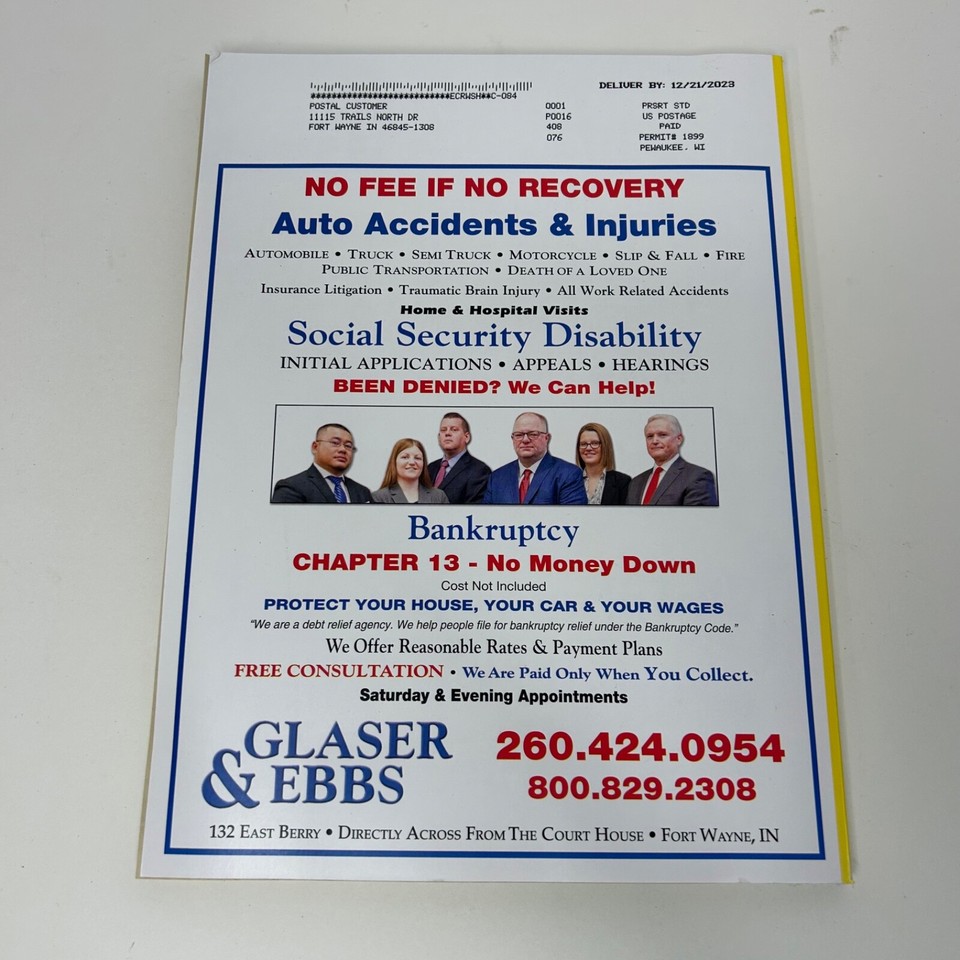 December 2023 Fort Wayne Indiana Phone Book Area Code 260 Yellow Pages ...