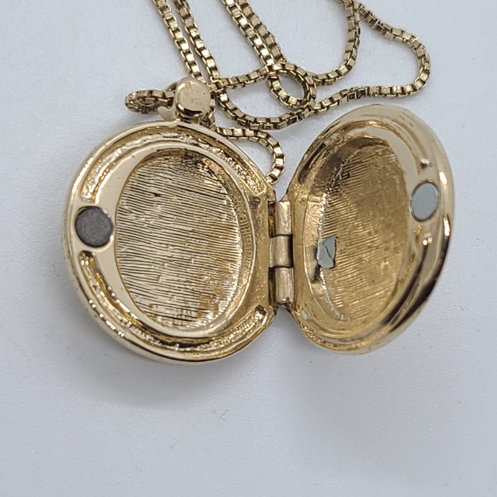 Monet Initial E Crystal Locket Gold Tone In Original Gift Box | eBay