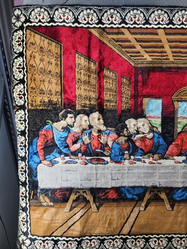 Last Supper Picture Wall Tapestry Rug Catholic Religious Order 72x47 ...