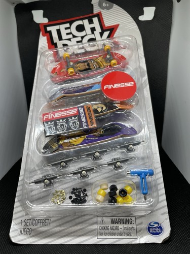 Spin Master Tech Deck Finesse Skateboards Fingerboard 4 Pack New Sealed ...