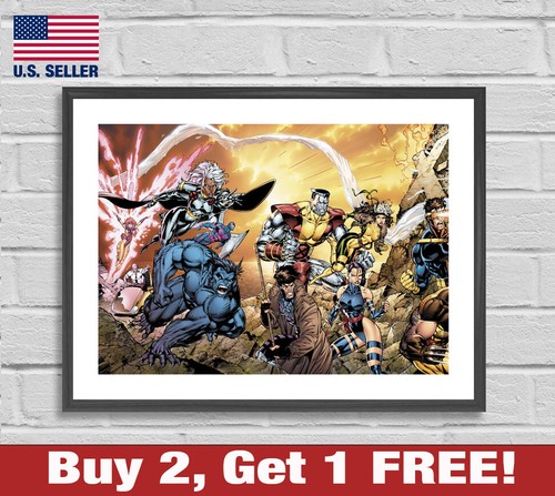 X-Men 90s Psylocke Rogue Beast Storm Gambit Poster 18" x 24" Wall Art ...