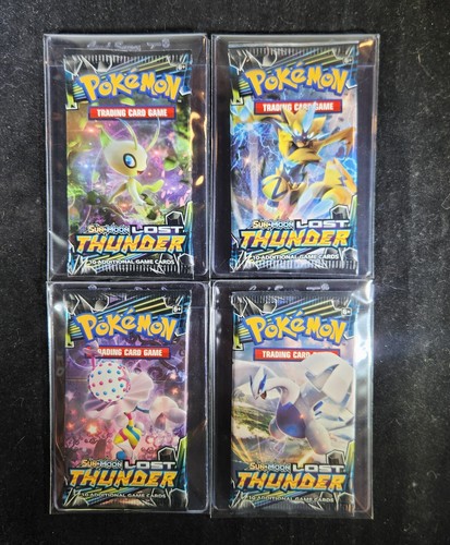 Lost Thunder - Sealed 4 Booster Pack Art Set - Pokémon Sun & Moon TCG ...