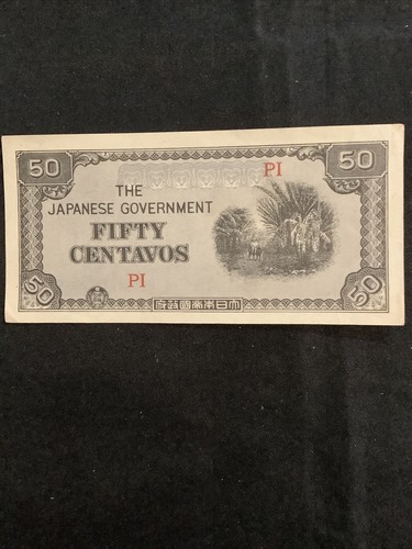 The Japanese Government Fifty Centavos 50 Note World Money uncirculated ...