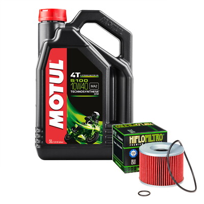 Triumph 900 Trident 1998 Motul 5100 10w40 Oil & Filter Kit 5 Litre ...