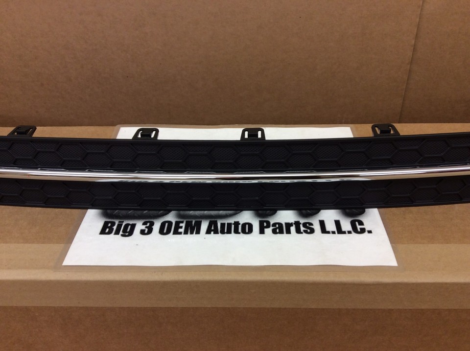 2011-2016 Chevrolet Cruze Rear Bumper Chrome/Black Insert Strip new OEM ...