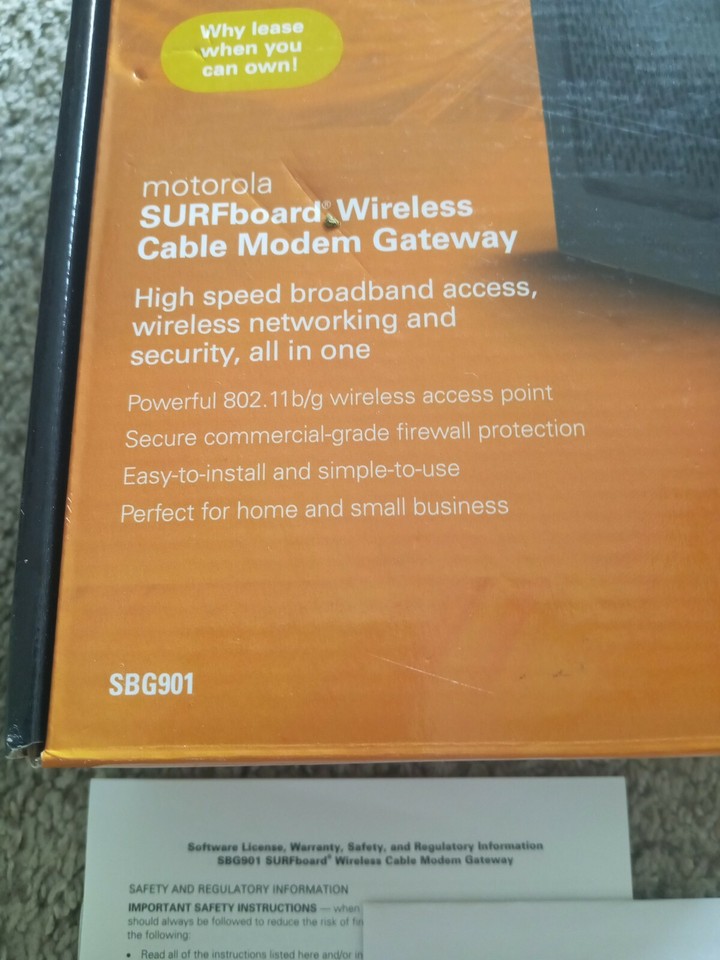 Motorola SURFboard (SBG901) 30.72 Mbps 612572172148| eBay