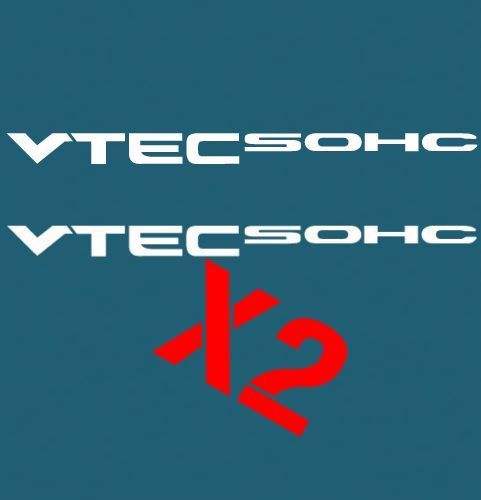 VTEC SOHC DECAL STICKER X 2 FOR HONDA VTEC INTEGRA DRIFT JDM DECALS ...