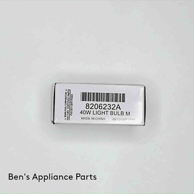 BRAND NEW OEM Whirlpool Microwave light bulb 8206232A | eBay