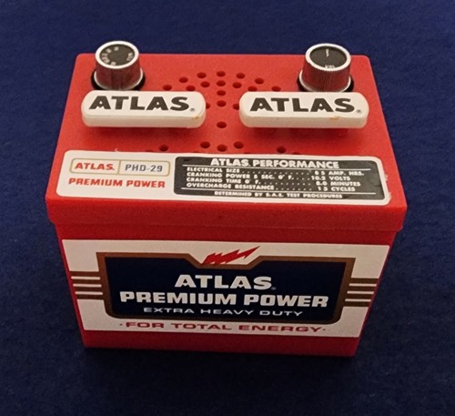 Vintage Atlas Advertising Premium Power PHD-29 Battery AM Transistor ...