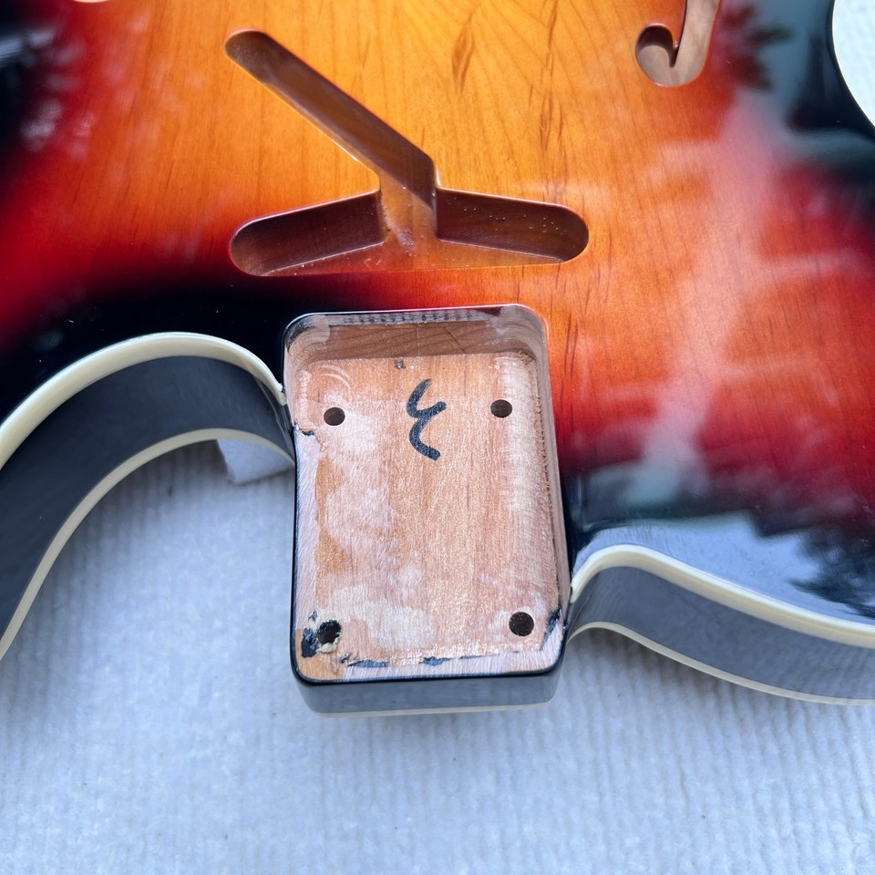 Guitar body Telecaster Thinline SS hollow 3.88 LBS 3TS | eBay