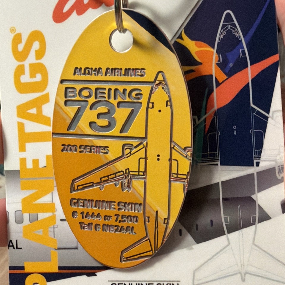 Plane Tags - Aloha Airlines Boeing 737-200 Real Aircraft Skin Tag ...