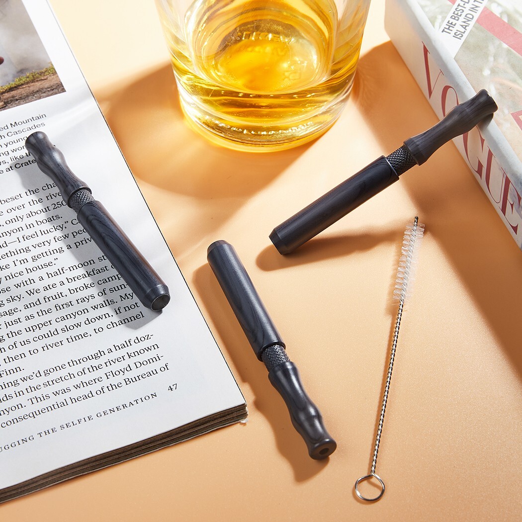 ( Pack of 3 ) 3" One Hitter Pipes with 3 Brush Metal Tobacco Smoking ...