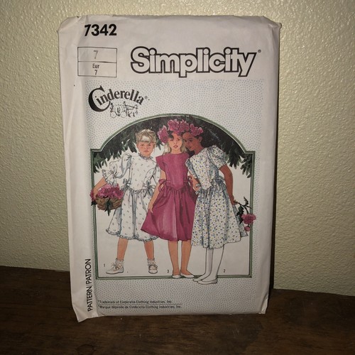 Simplicity 7342 Pattern Girls size 7 Dress | eBay