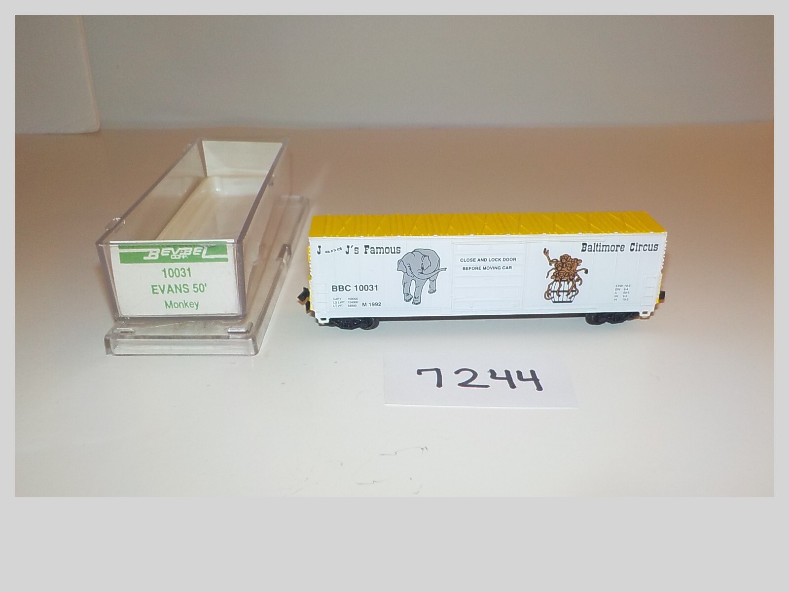 Bev-Bel 10031 N Scale Monkey Box Car BBC #10031 (#7244) | eBay