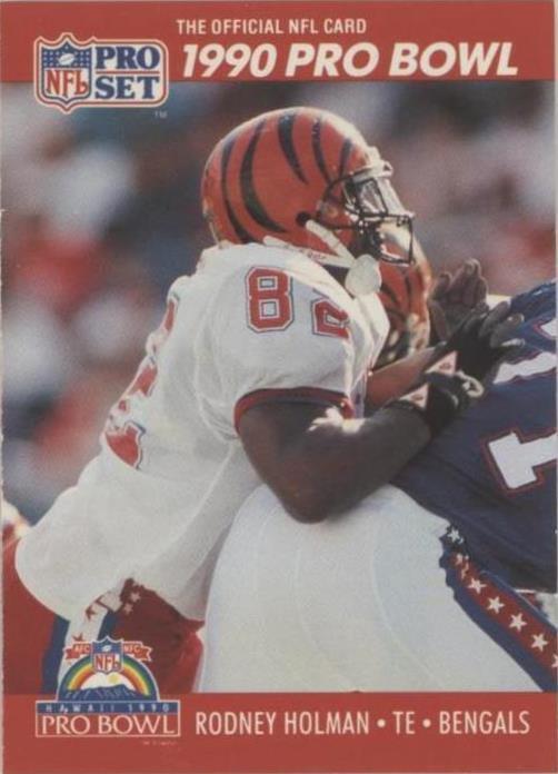 1990 Pro Set FACT Cincinnati - Pro Bowl Rodney Holman #344 for sale ...
