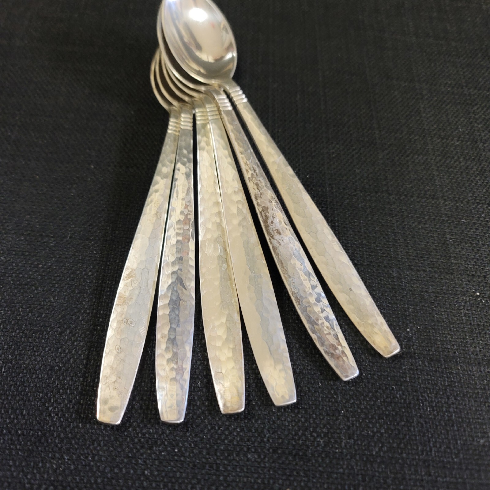 Set Of 12 Swedish Modern Allen Adler Sterling Silver 6 1/2" Tea Spoon ...