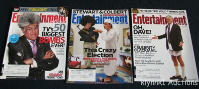 Entertainment Weekly 3 Magazines Comedy Jay Leno J Stewart Letterman ...