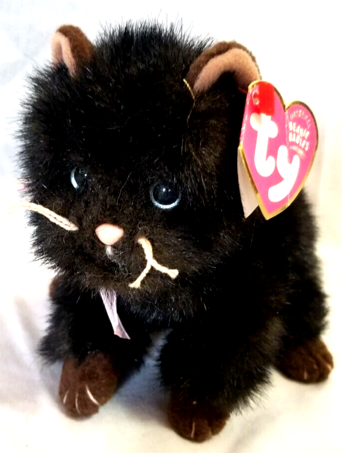 NWT Heiress 1997 Ty Beanie Babies Black Realistic Kitten Cat Classic ...