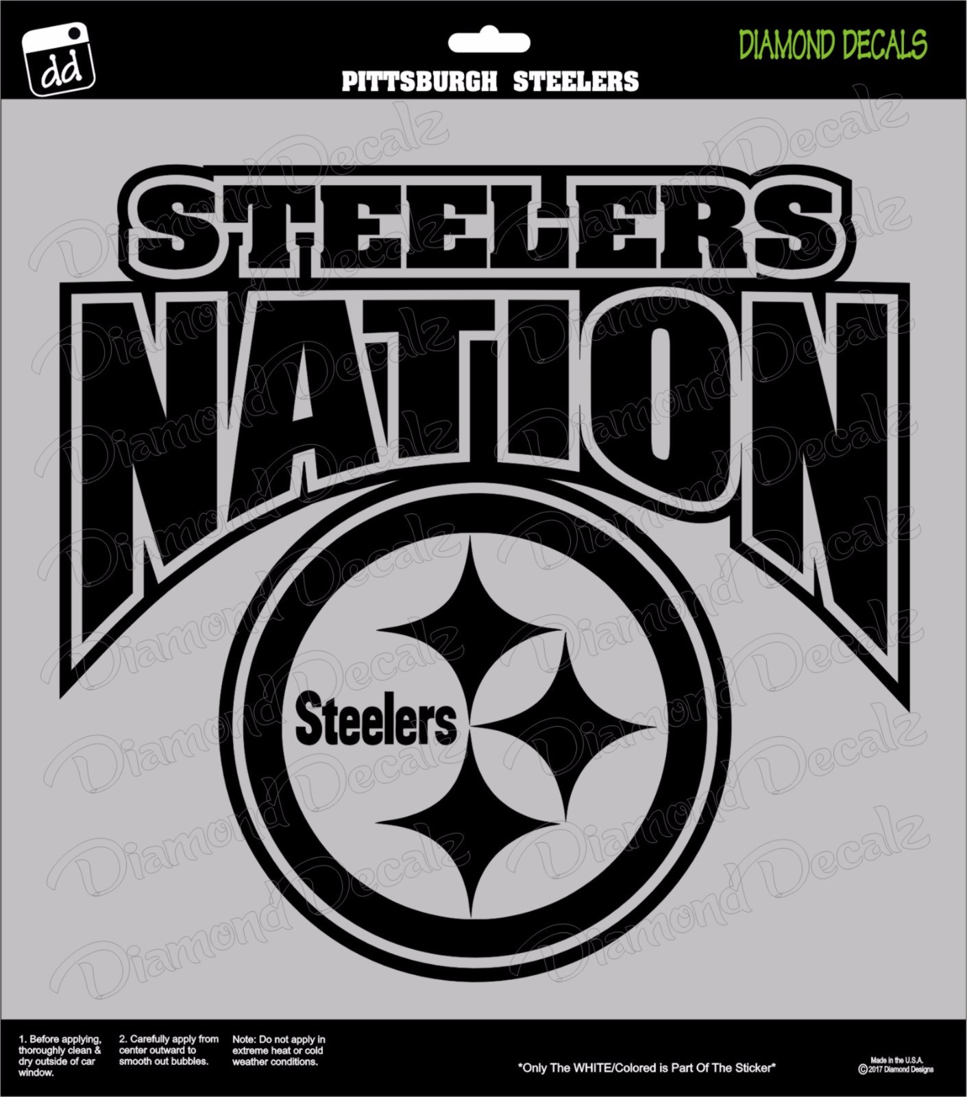 Pittsburgh Steelers Nation NFL Football Champs Gold Vinyl Decal Car ...