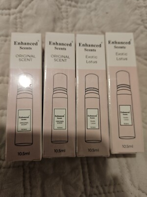 Lot Of 4 ENHANCED SCENTS 10.5ml ROLL On ORIGINAL SCENT NEW Great ...