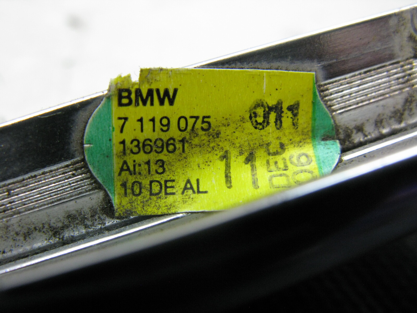 07-13 BMW E92 COUPE 328i 335i ROOF TRIM SIDE MOLDING ALUMINIUM GUTTER ...
