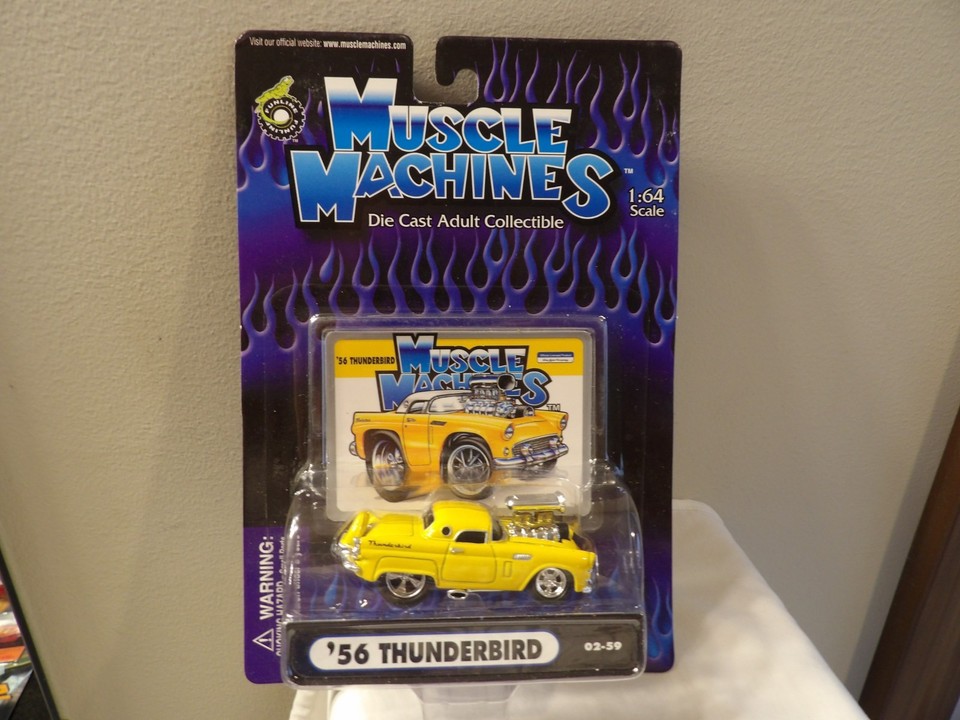 1956 FORD THUNDERBIRD 2002 FUNLINE MERCHANDISE INC. MUSCLE MACHINES 1: ...