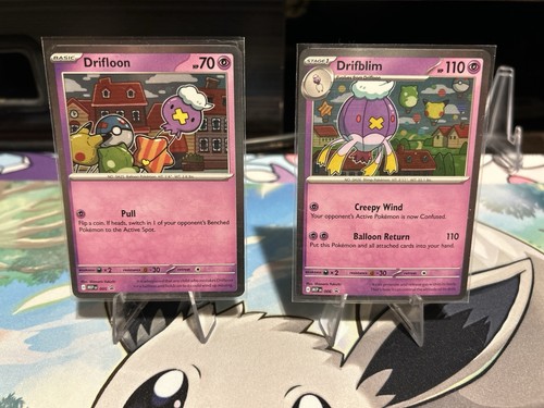 Drifloon 005 Drifblim 006 Black Star Promo - Mega Evolution - SWIRL ...