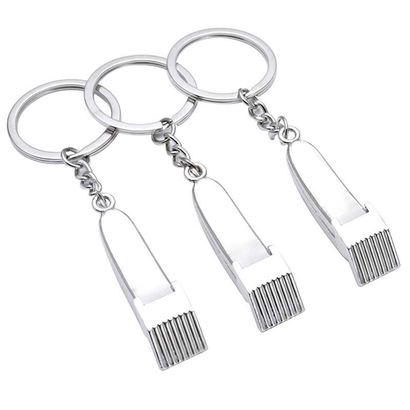 Barber Shop Hair Dresser Keychain Shaver Pendant Keyring Hair Dresser ...