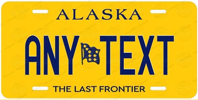 Alaska 2012 Personalized License Plate Metal Tag For Car Bicycle ATV ...