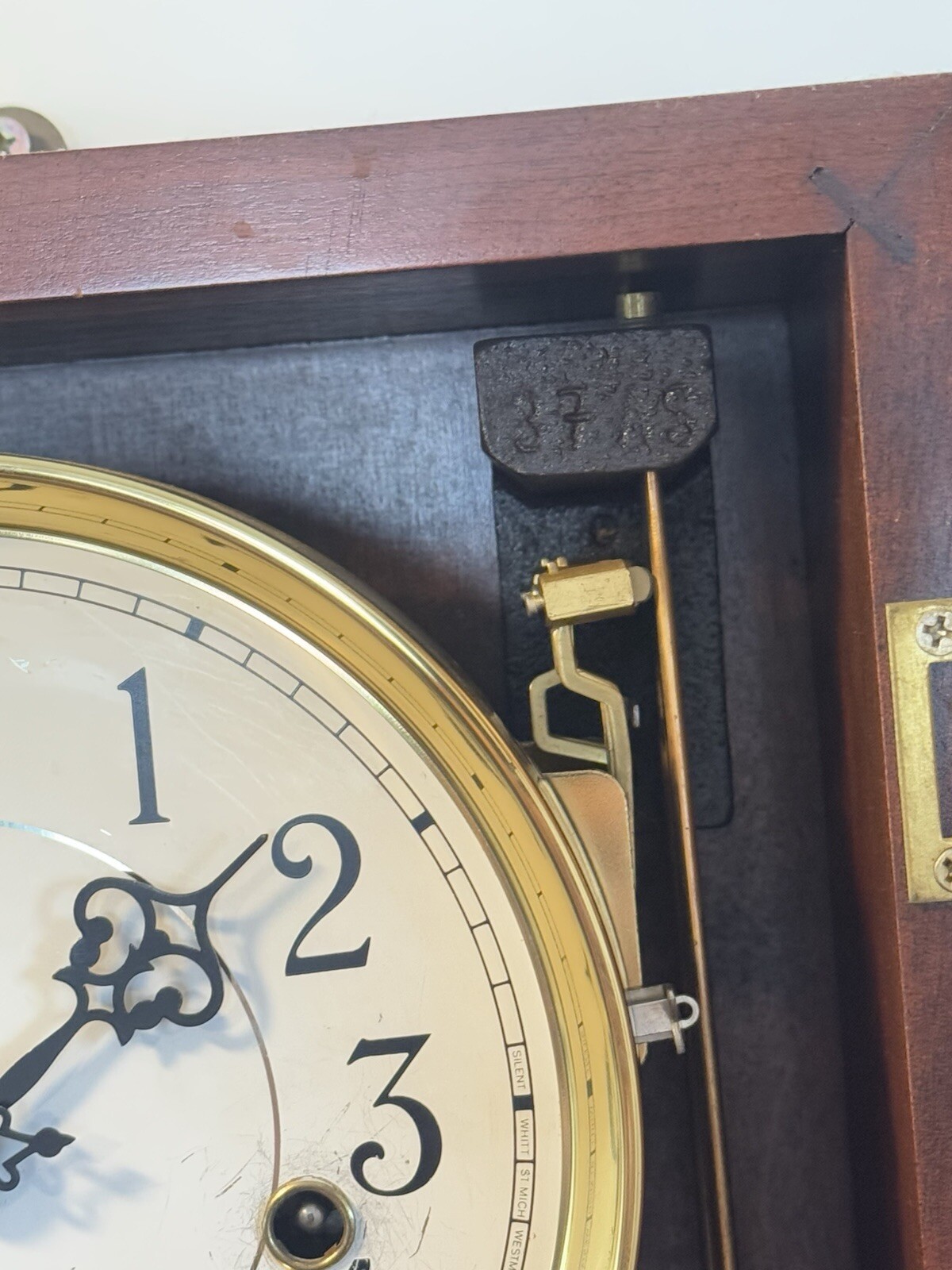 Sligh Quarter Hour Triple Chime Wall Clock Registered In 1989. Restored ...